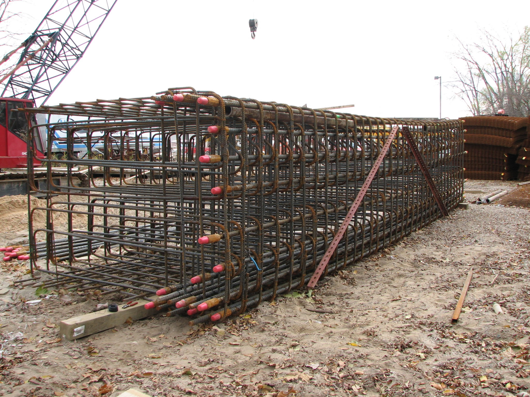 River House Example Chapter Photos / 01 Resteel cage offsite.jpg